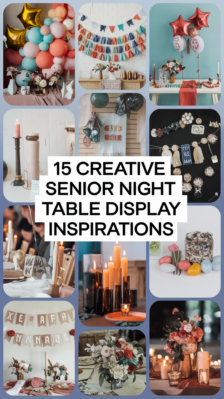 15 Creative Senior Night Table Display Inspiration for Unforgettable ...