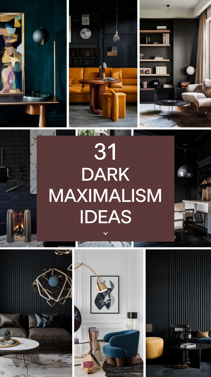 31 Dark Maximalism Ideas for an Elegant Atmosphere 2026