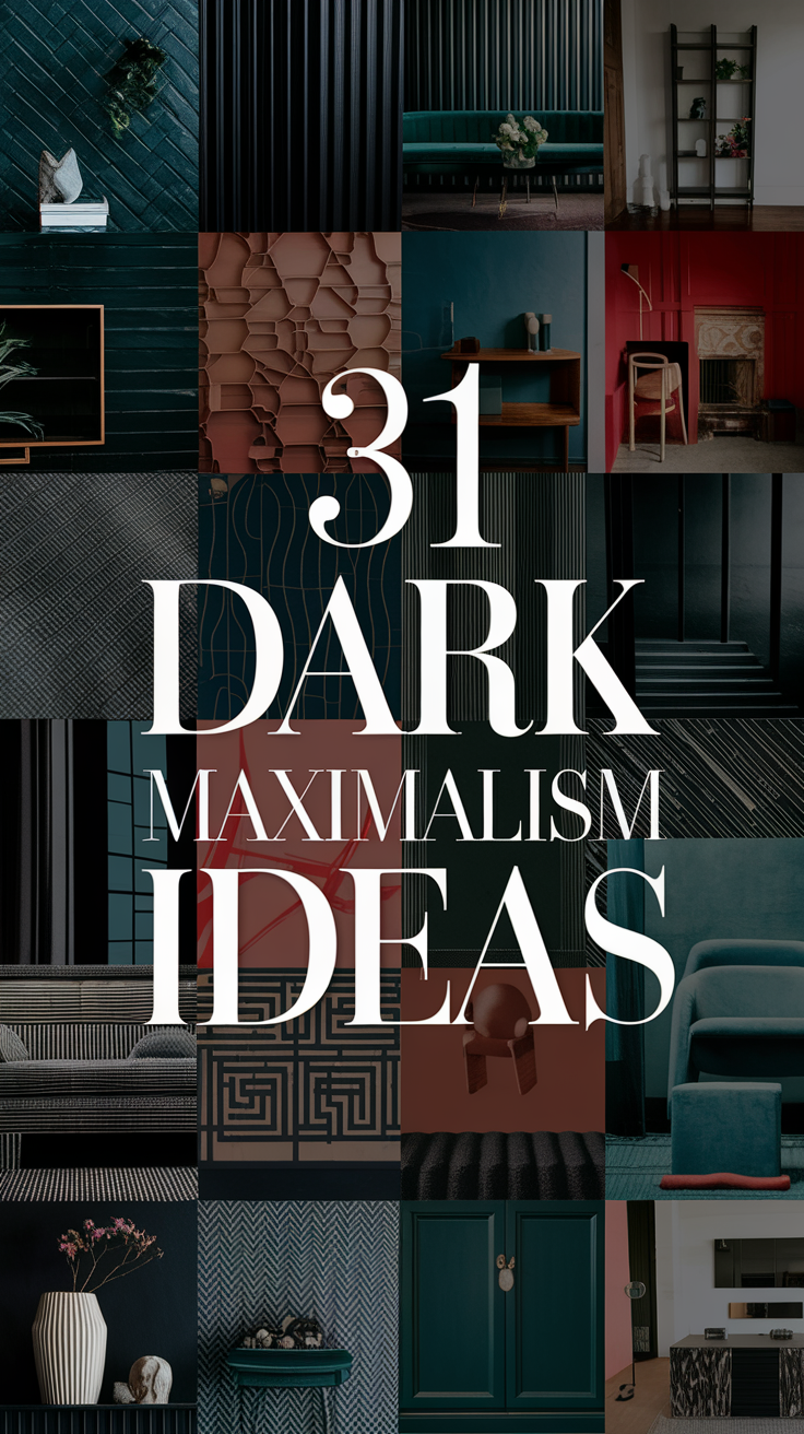 31 Dark Maximalism Ideas for an Elegant Atmosphere 2026
