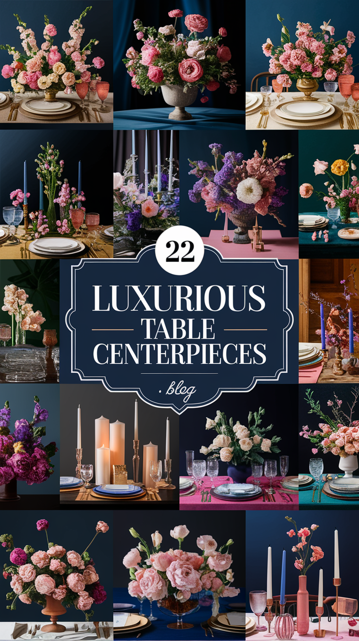22 Luxurious Table Centerpieces That Will Elevate Your Dining ...