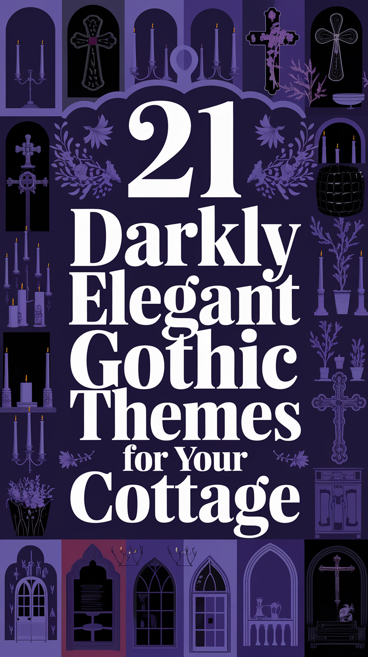 21 Darkly Elegant Gothic Themes for Your Cottage That Will Captivate ...