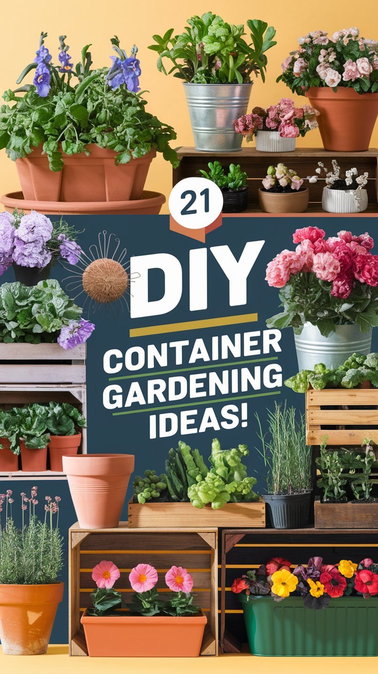 21 DIY Container Gardening Projects That Are Both Fun and Fabulous! 2025