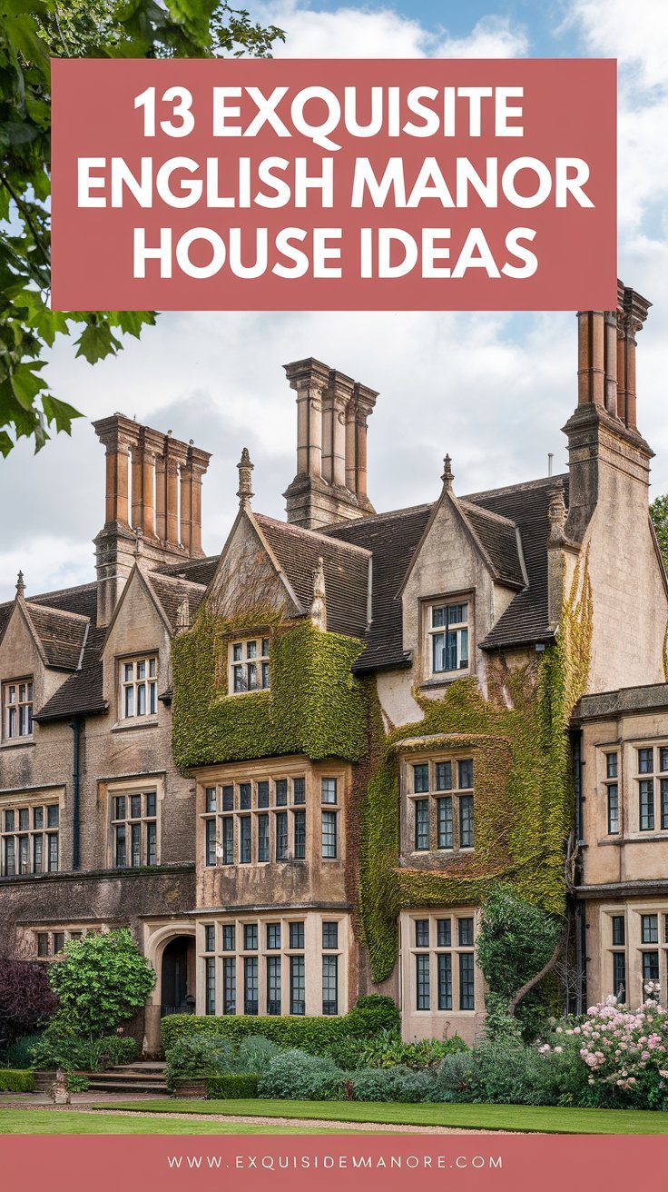 13 Exquisite English Manor House Ideas for Timeless Elegance 2026